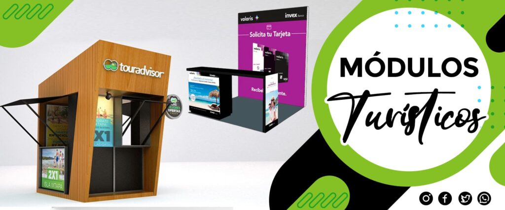 Módulos turísticos – Stands en venta y renta.