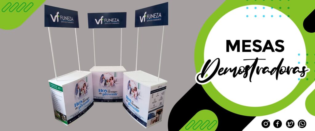 Mesas Demostradoras – Stands en venta y renta.