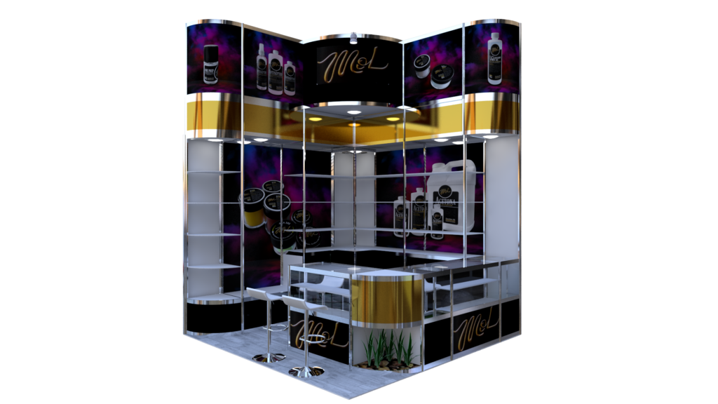 Stand Sistema Aluminio 33 (3X3) – Stands en venta y renta.