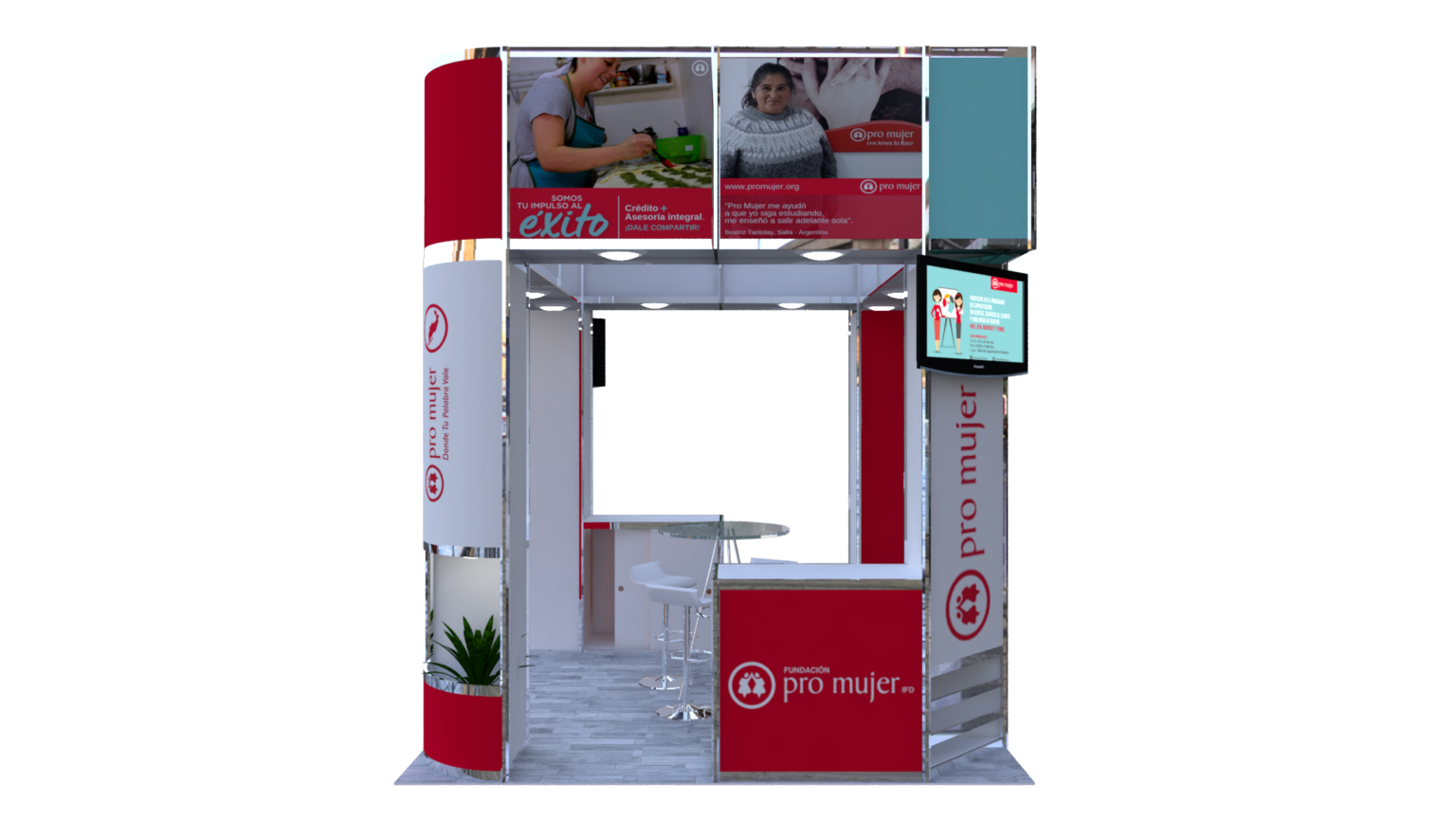 Stand Sistema Aluminio 36 (3X3) – Stands en venta y renta.